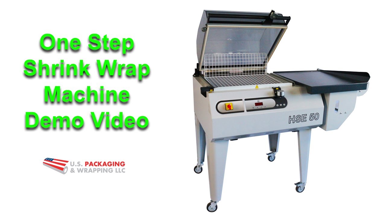 "Efficient Industrial Shrink Wrap Machine: Simplified Demo of One-Step ...