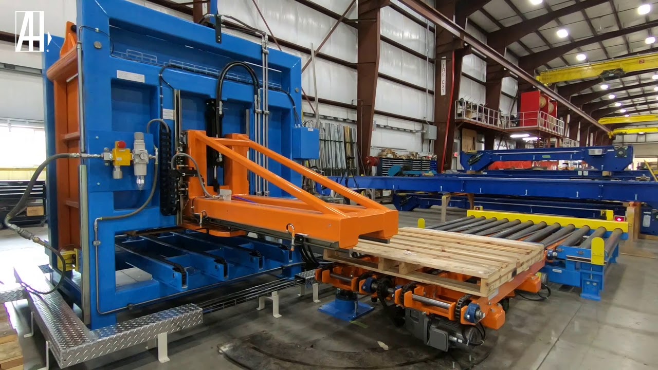 Efficient Pallet Handling System: Innovative Automatic Stacker and ...