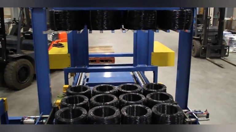 "Efficient Wire Coil Packaging Line: Bagging, Boxing, and Palletizing ...