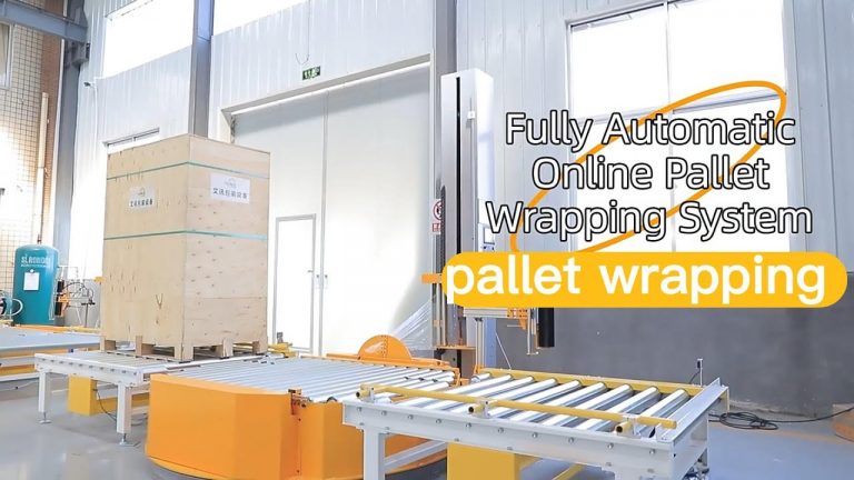 "Effortlessly Secure Pallets with Advanced Inline Wrapping Machine ...