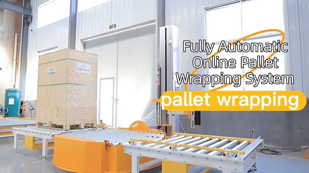 "Effortlessly Secure Pallets with Advanced Inline Wrapping Machine ...